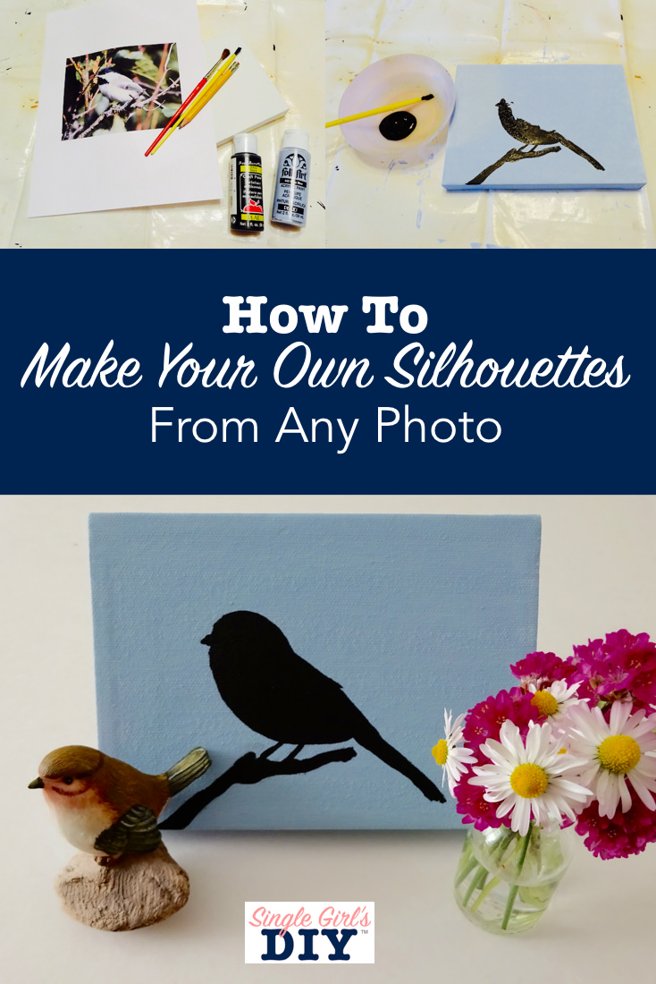 How to Make Your Own Silhouettes from Any Photo - Single Girl's DIY
