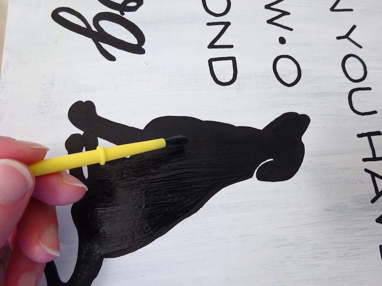 Five Second Rule DIY Dog Sign - Single Girl's DIY