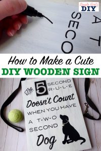 Unleash Your Creativity with this Adorable DIY Dog Sign | Single Girl's DIY