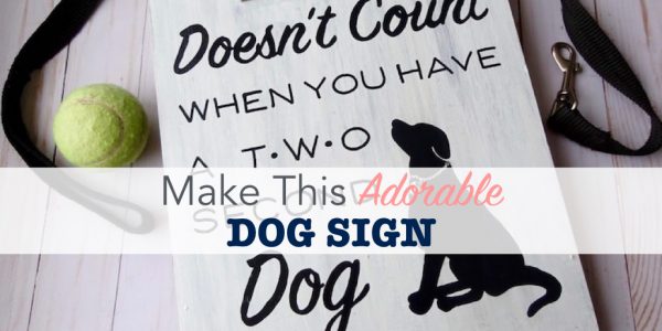 Five Second Rule DIY Dog Sign - Single Girl's DIY