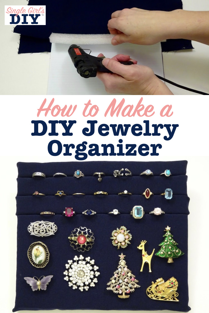How to Make a Foam Jewelry Holder - Single Girl's DIY