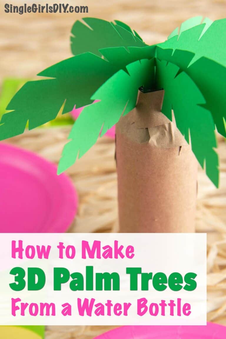 How to Make a 3D Paper Palm Tree - Single Girl's DIY