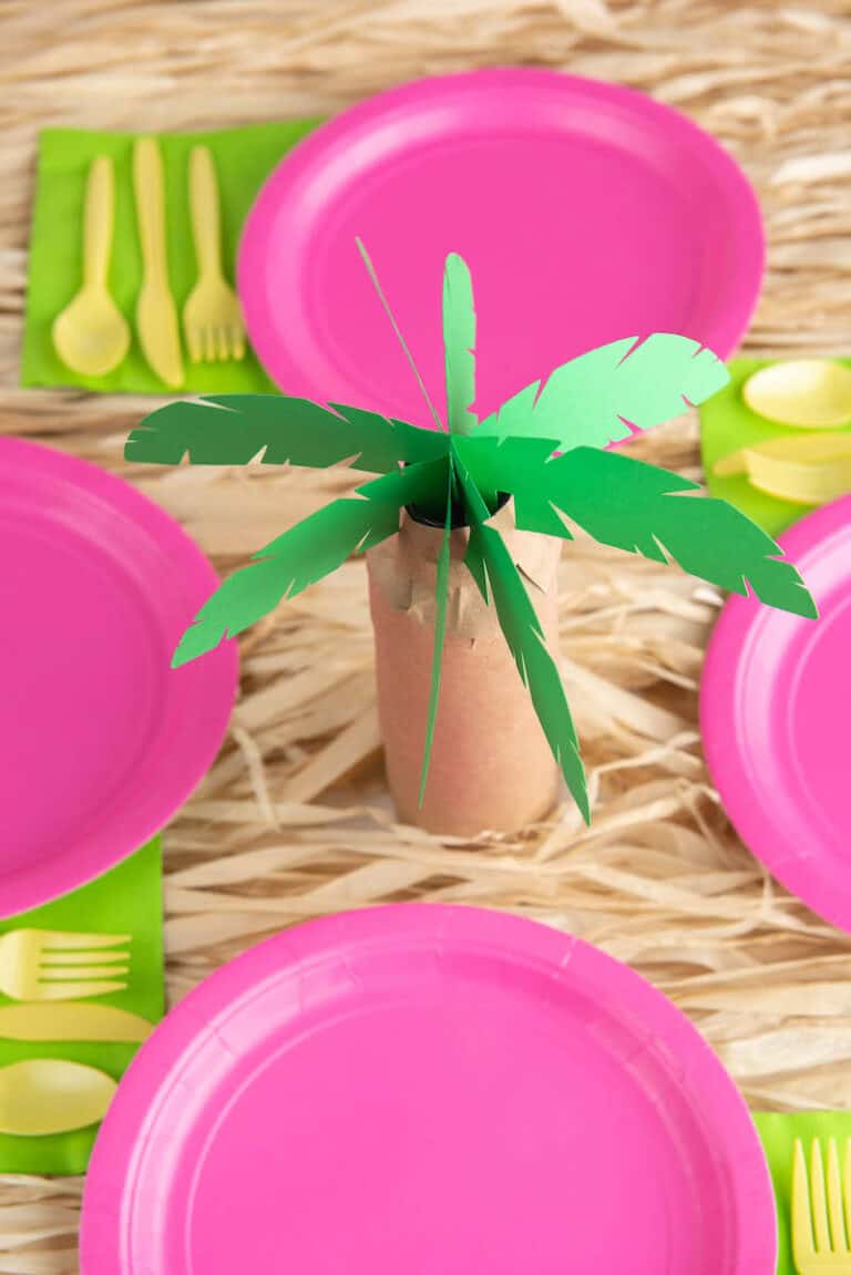 How to Make a 3D Paper Palm Tree - Single Girl's DIY