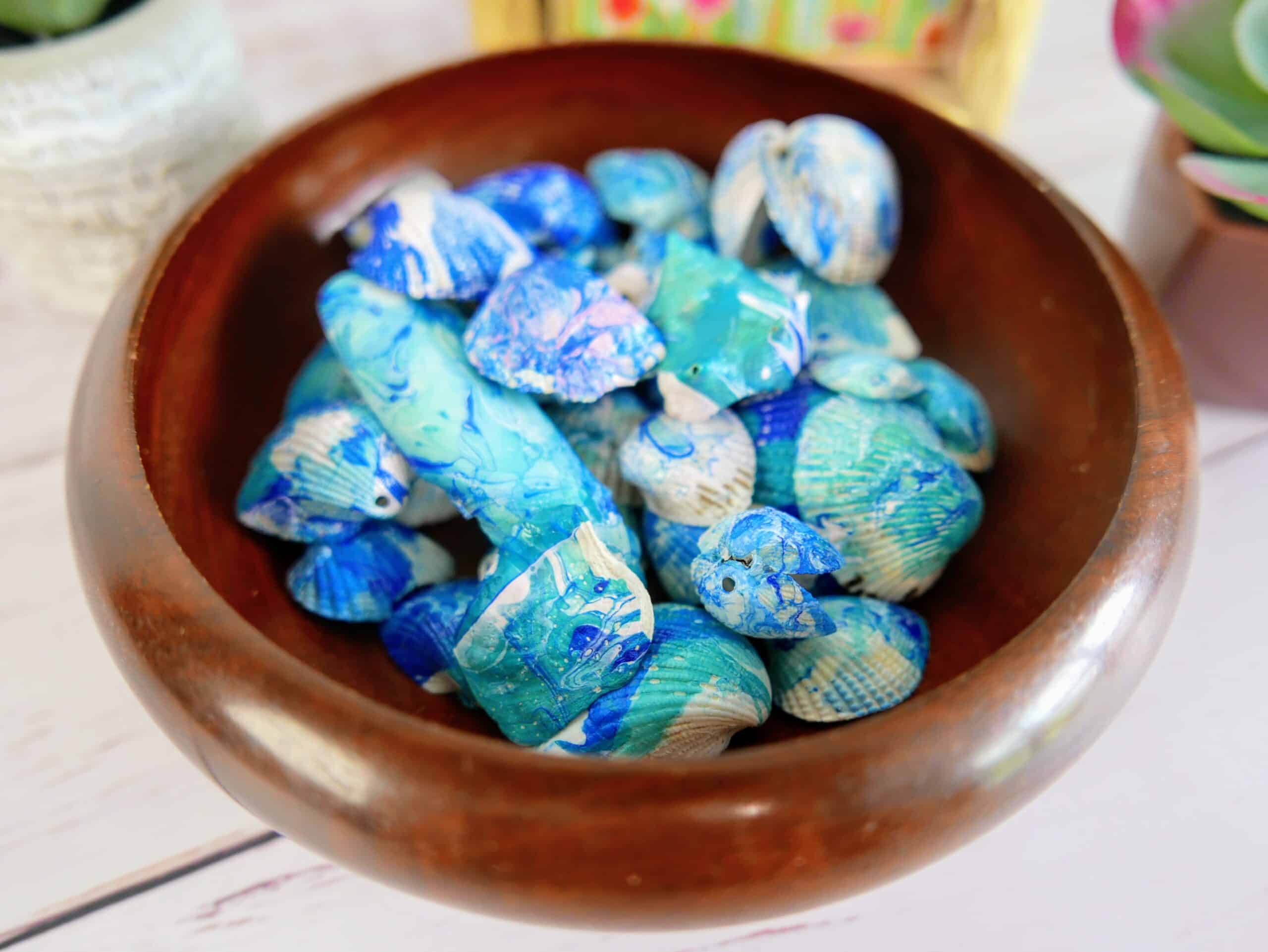 How to Paint Seashells with Nail Polish - Single Girl's DIY