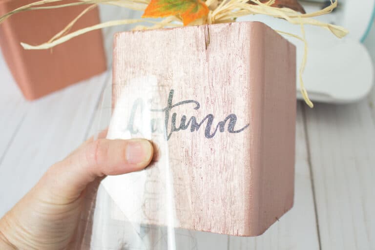 DIY Wood Block Pumpkins - Single Girl's DIY