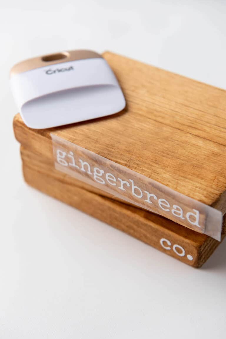 DIY Farmhouse Stamped Wooden Books Stack - Single Girl's DIY