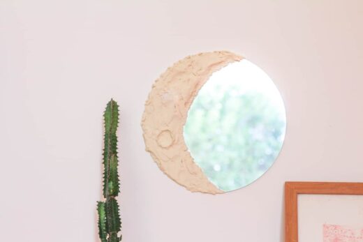 DIY Celestial Moon Mirror - Single Girl's DIY
