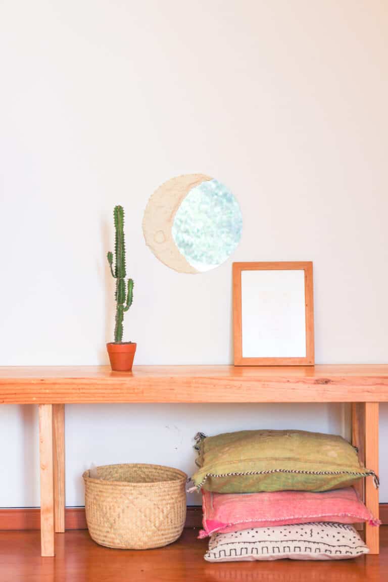DIY Celestial Moon Mirror - Single Girl's DIY