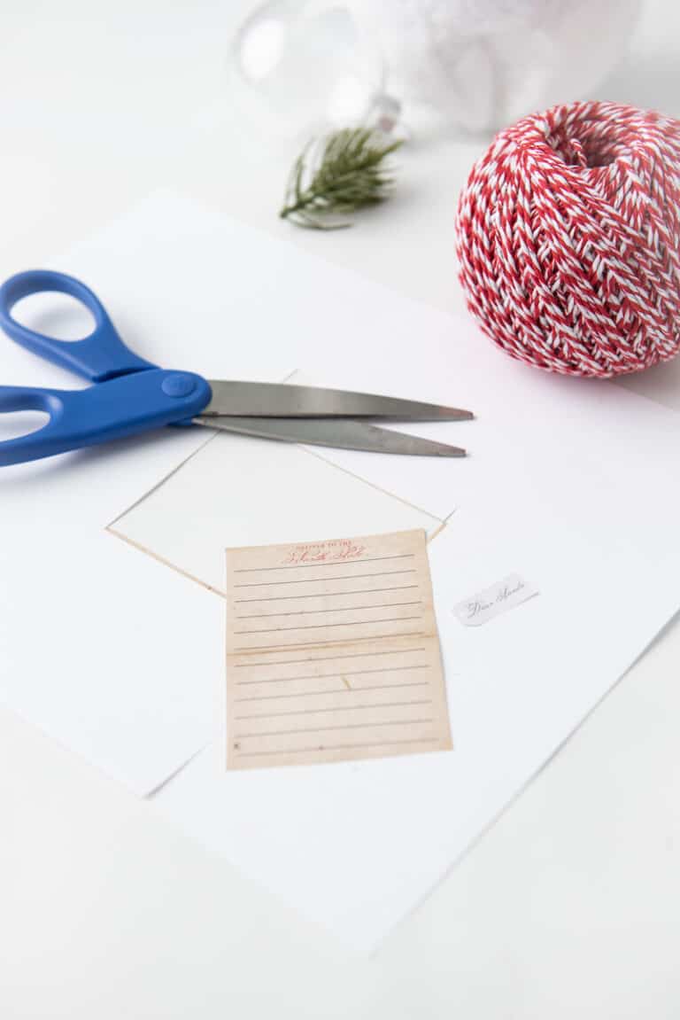 Letter to Santa Ornament - Single Girl's DIY