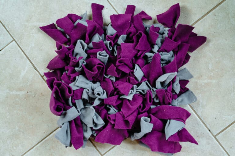 DIY Snuffle Mat for Dogs (3 Easy Steps) - Single Girl's DIY