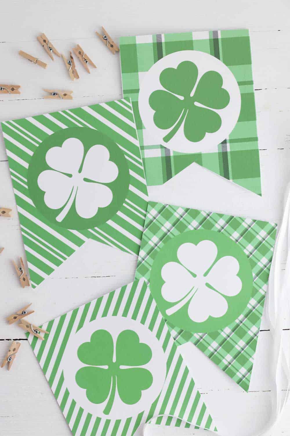 Free Printable St. Patrick's Day Banner - Single Girl's DIY