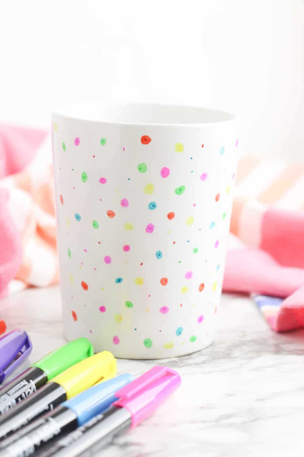 Easy Washable DIY Sharpie Mug {2 Steps} - Single Girl's DIY