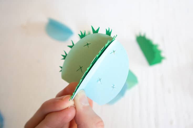 DIY Paper Cactus Terrarium with Cricut Maker - Single Girl's DIY