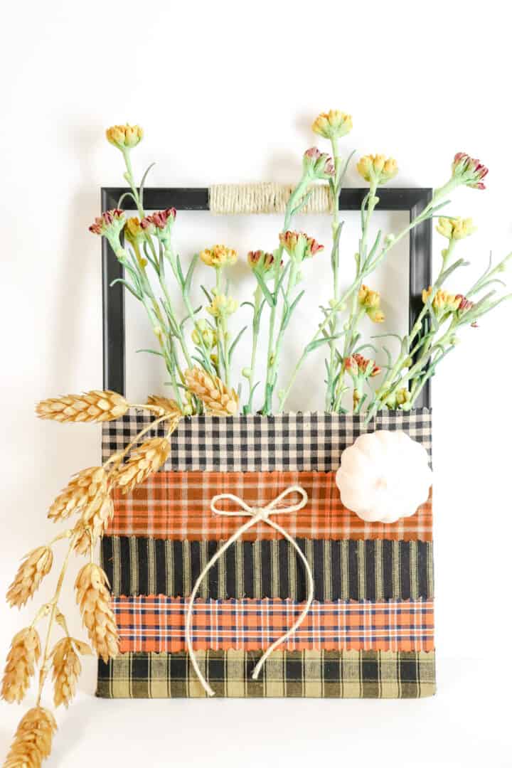 Upcycled Picture Frame Flower Pocket - Single Girl's DIY