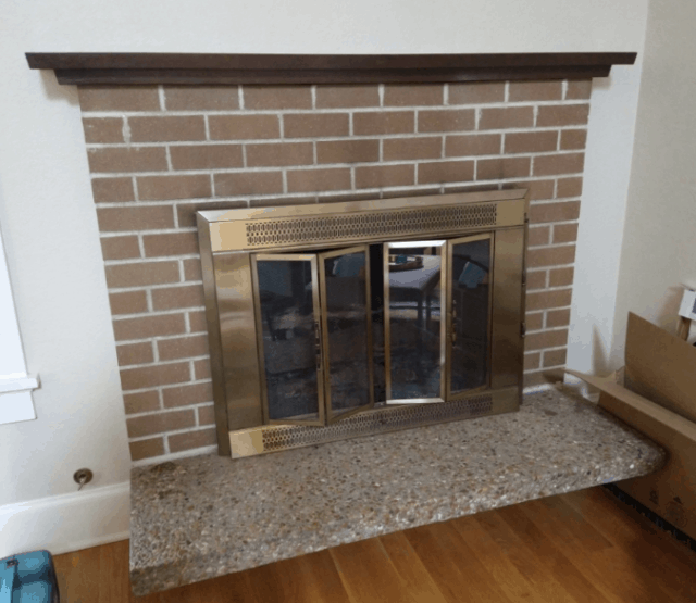 Updating Fireplace Hearth: No Demolition Required - Single Girl's DIY