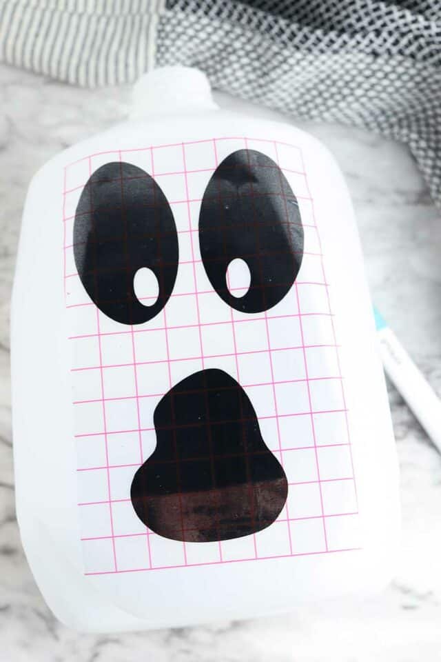 Easy Milk Jug Ghosts and Plastic Bottle Ghouls - Single Girl's DIY