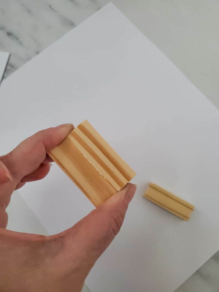 Quick and Easy! DIY Jenga Block Christmas Present Ornament - Single ...