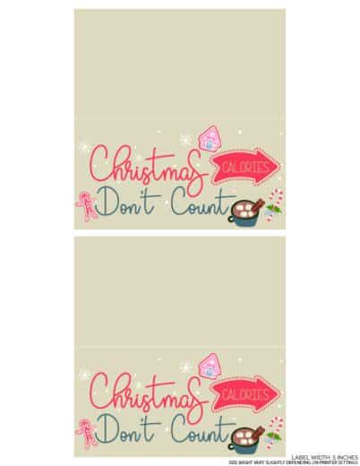 Free Printable Christmas Treat Bag Toppers and Labels - Single Girl's DIY