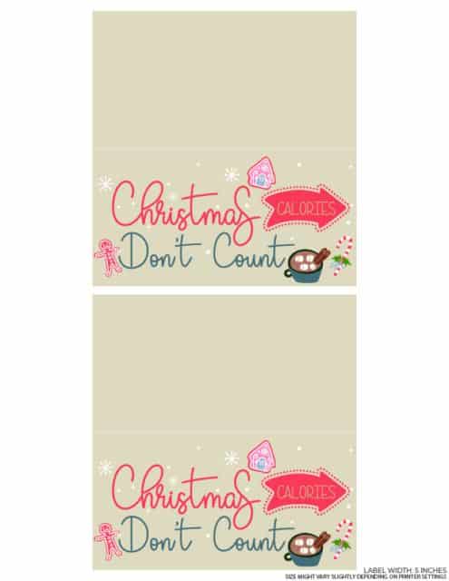 Free Printable Christmas Treat Bag Toppers and Labels - Single Girl's DIY