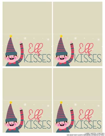 Free Printable Christmas Treat Bag Toppers and Labels - Single Girl's DIY