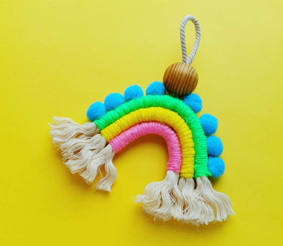 Mini Rainbow Macrame Wall Hanging - Single Girl's DIY