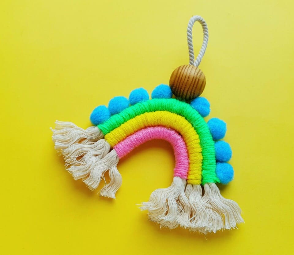 Mini Rainbow Macrame Wall Hanging - Single Girl's DIY