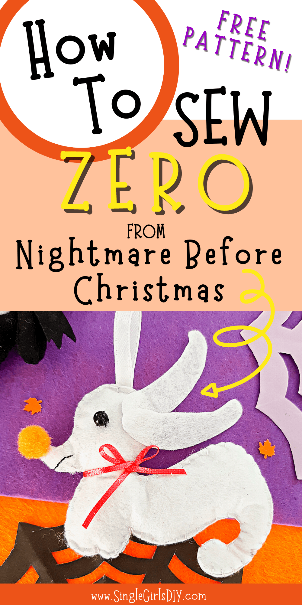Nightmare Before Christmas Zero Plush - Single Girl's DIY