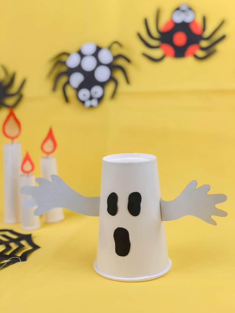 5 Easy Halloween Paper Cup Crafts for Kids and Adults - Single Girl's DIY