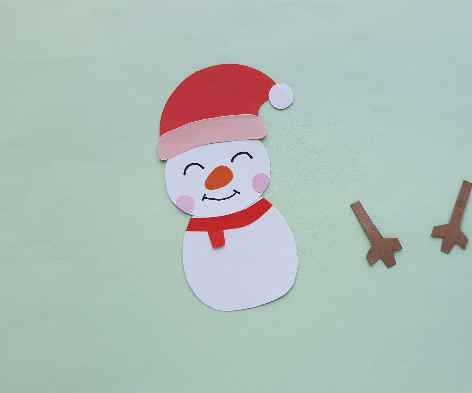 Cute DIY Snowman Bookmark (Free Template) - Single Girl's DIY
