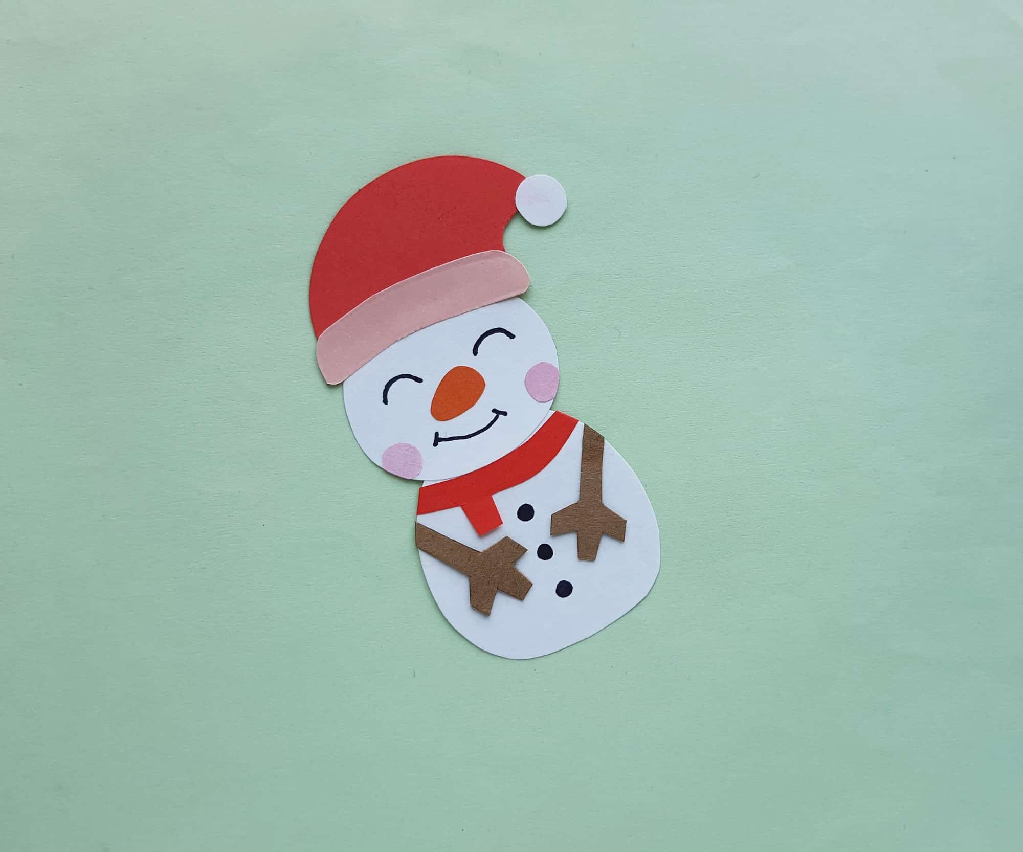 Cute DIY Snowman Bookmark (Free Template) - Single Girl's DIY