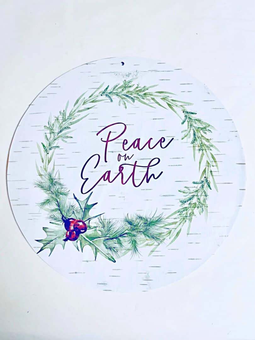 DIY Peace Wreath - Single Girl's DIY