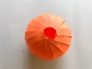 Easy Paper Strip Pumpkin Craft - Single Girl's DIY