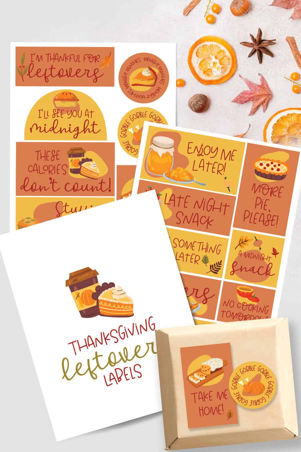 Thanksgiving Party Decorations Printables - Single Girl's DIY