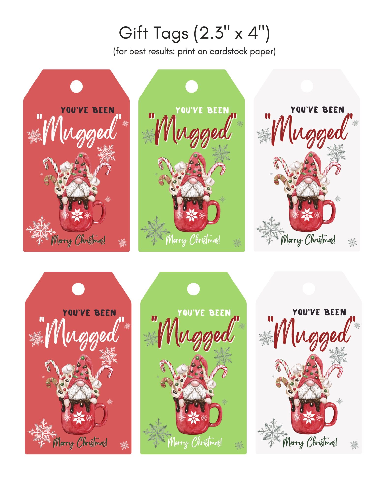 You've Been Mugged Game - Gift Ideas and Free Printable - Single Girl's DIY