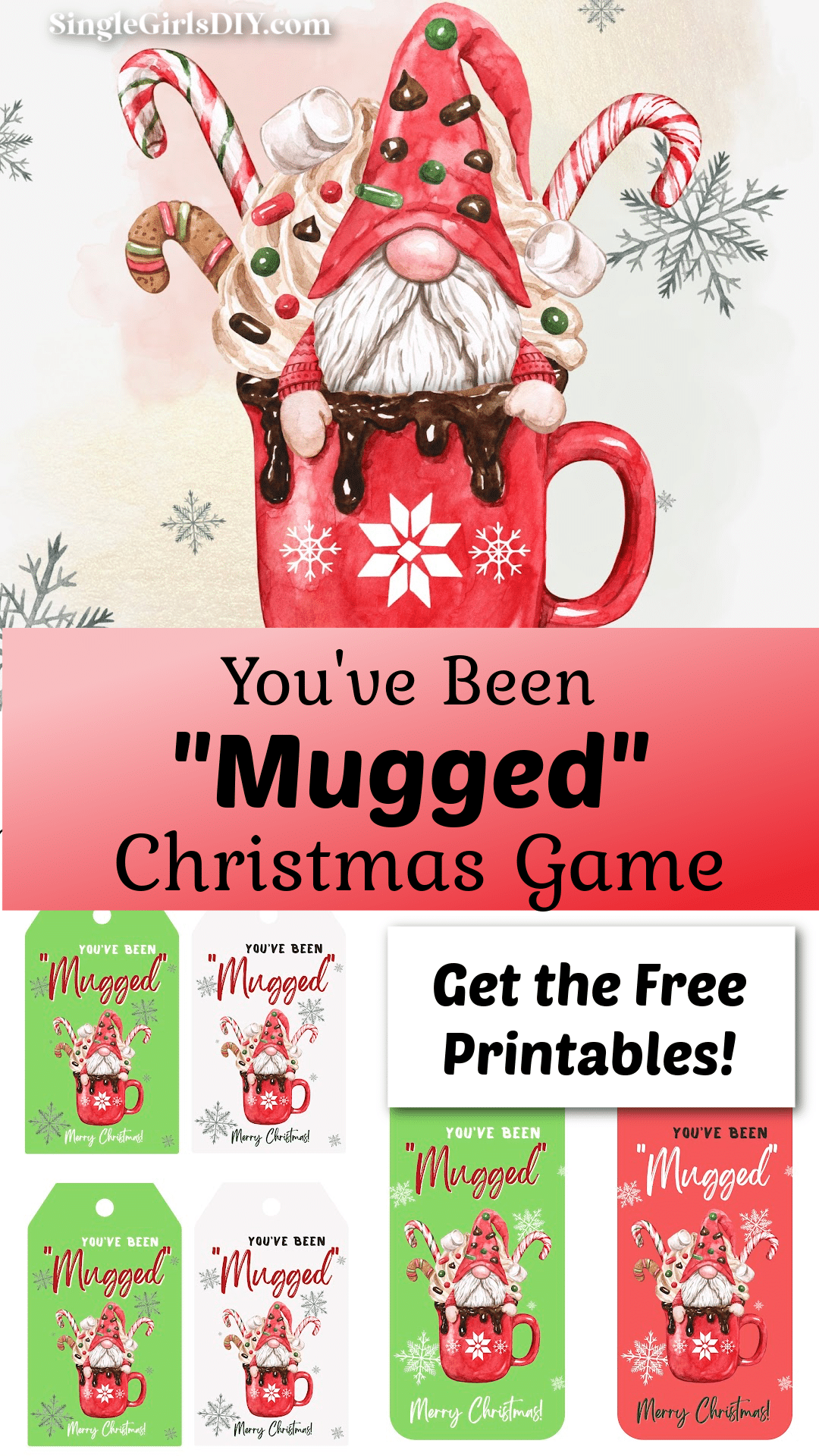 You've Been Mugged Game - Gift Ideas and Free Printable - Single Girl's DIY
