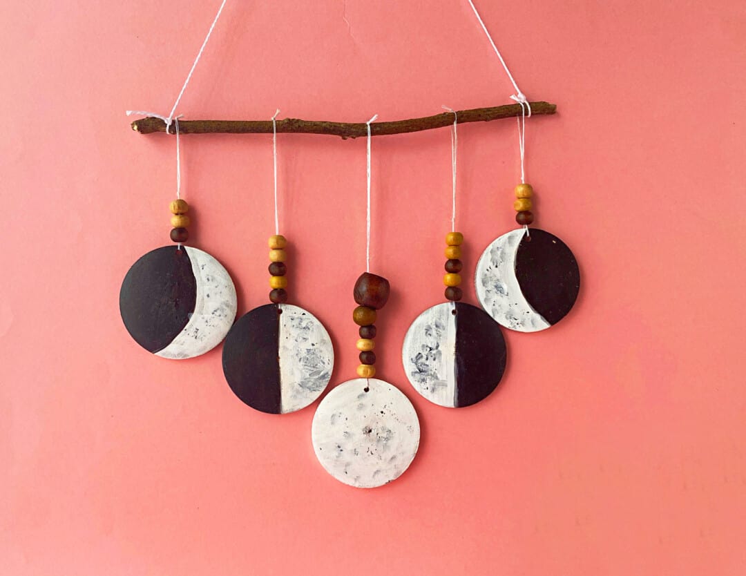 DIY Moon Phase Wall Hanging - Single Girl's DIY