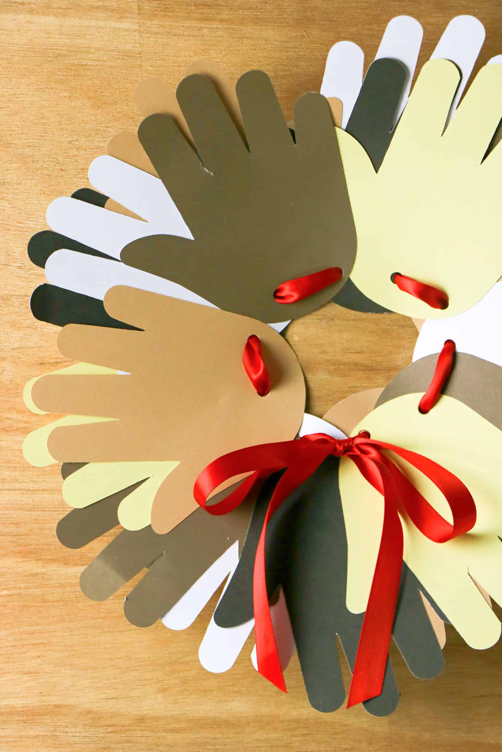 Handprints Unity Wreath (Celebrating Diversity) - Single Girl's DIY