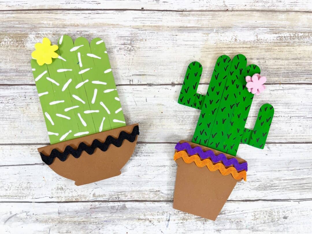 Easy Popsicle Stick Cactus Craft (Dollar Tree DIY) - Single Girl's DIY
