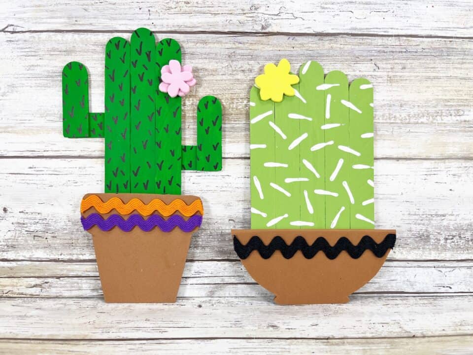 Easy Popsicle Stick Cactus Craft (Dollar Tree DIY) - Single Girl's DIY