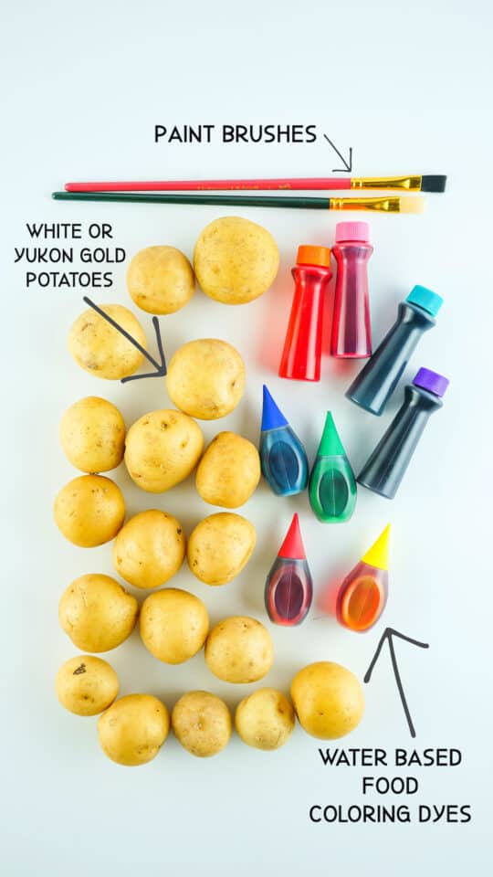 How to Color Potatoes for Easter (Instead of Eggs) - Single Girl's DIY