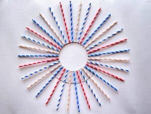 DIY Patriotic Wreath for the Front Door (Dollar Tree DIY) - Single Girl ...