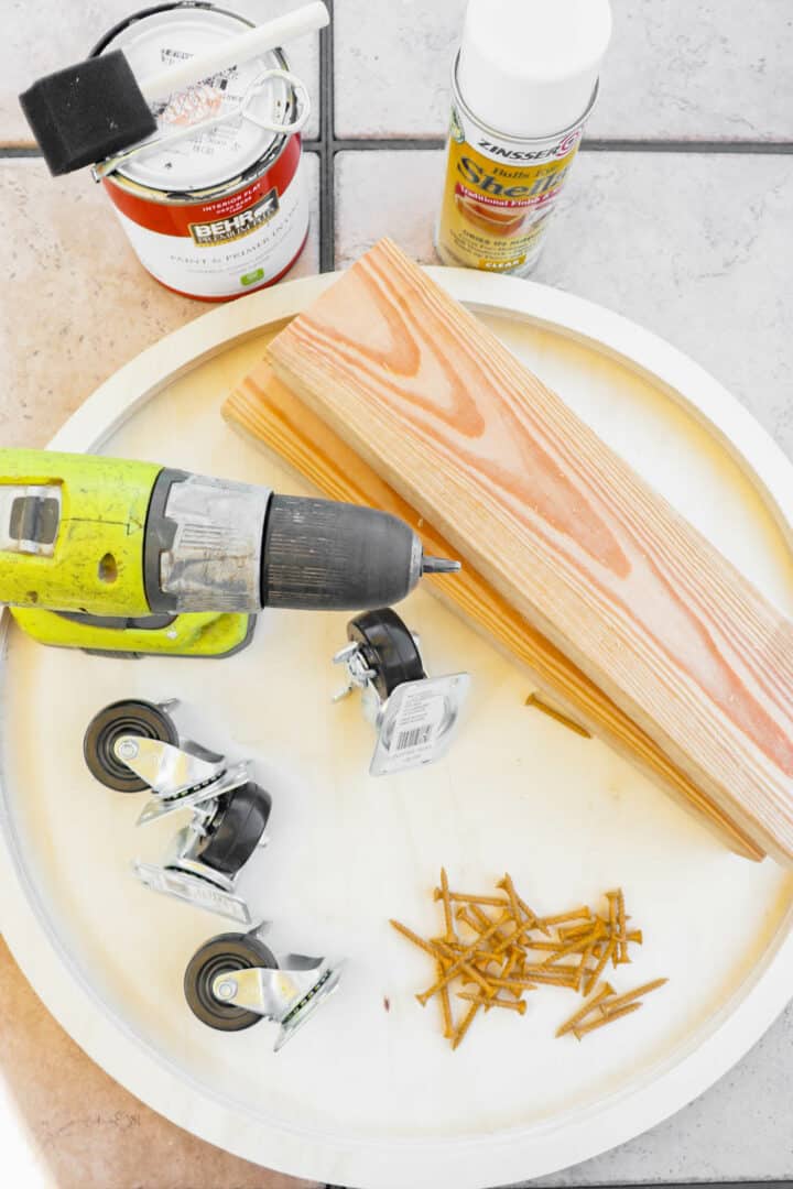 DIY Plant Caddy: Rolling Plant Base With Wheels - Single Girl's DIY