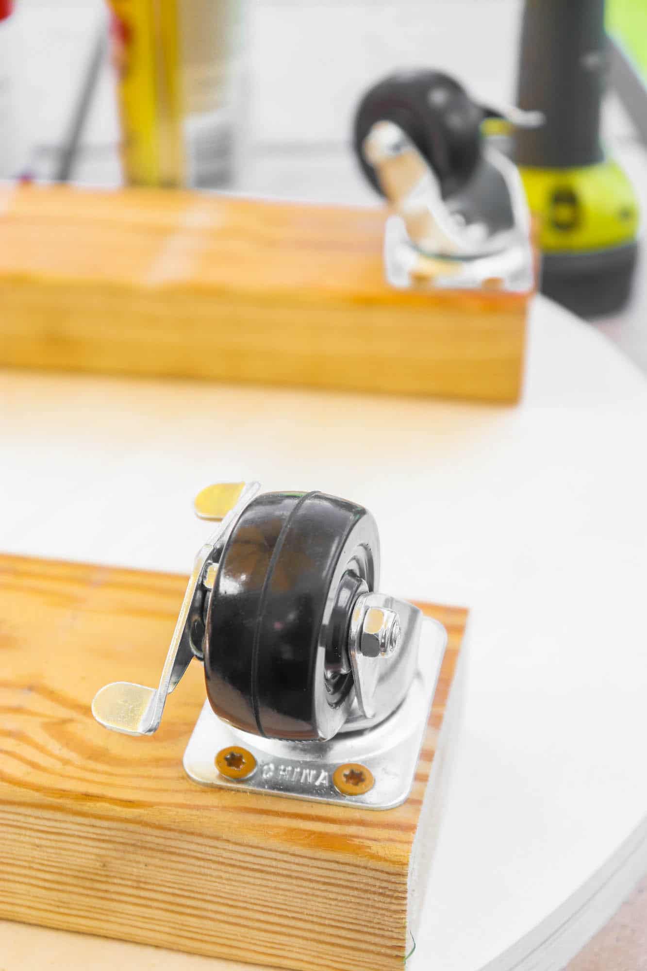 DIY Plant Caddy: Rolling Plant Base With Wheels - Single Girl's DIY