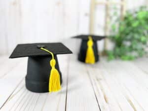DIY Clay Pot Graduation Cap (Dollar Tree Craft) - Single Girl's DIY