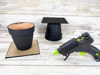 DIY Clay Pot Graduation Cap (Dollar Tree Craft) - Single Girl's DIY