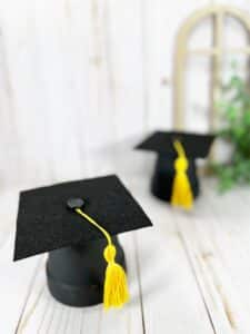 DIY Clay Pot Graduation Cap (Dollar Tree Craft) - Single Girl's DIY