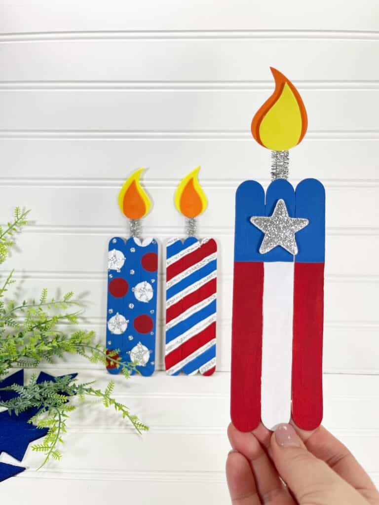 Popsicle Stick Firecracker Craft - Single Girl's DIY