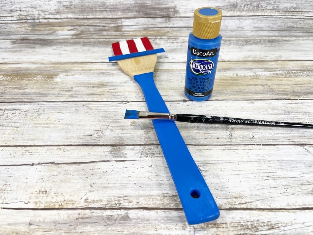 Wooden Spatula Uncle Sam Craft (Dollar Store DIY) - Single Girl's DIY