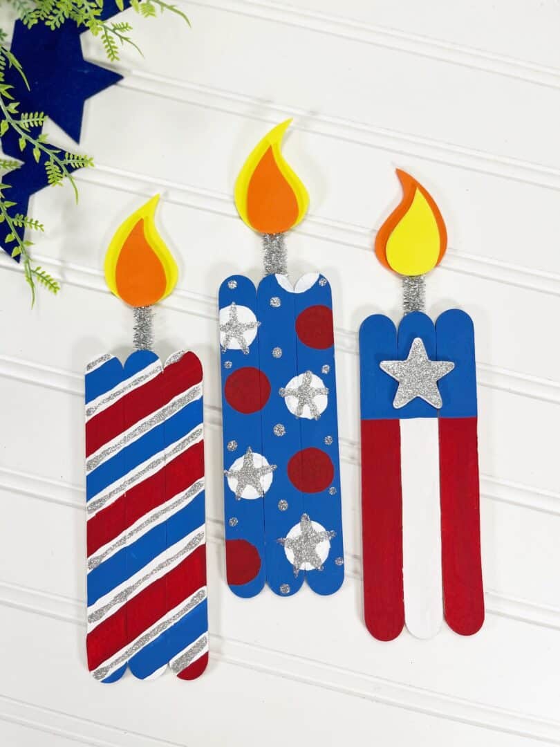 Popsicle Stick Firecracker Craft - Single Girl's DIY