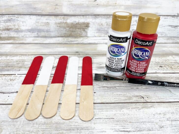 Popsicle Stick Uncle Sam Handprint Craft - Single Girl's DIY